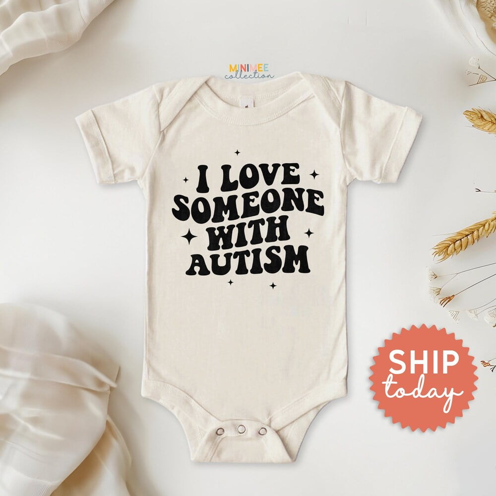 Bella Canvas with I Love Someone With Autisms, Autism Acceptance, Baby ...