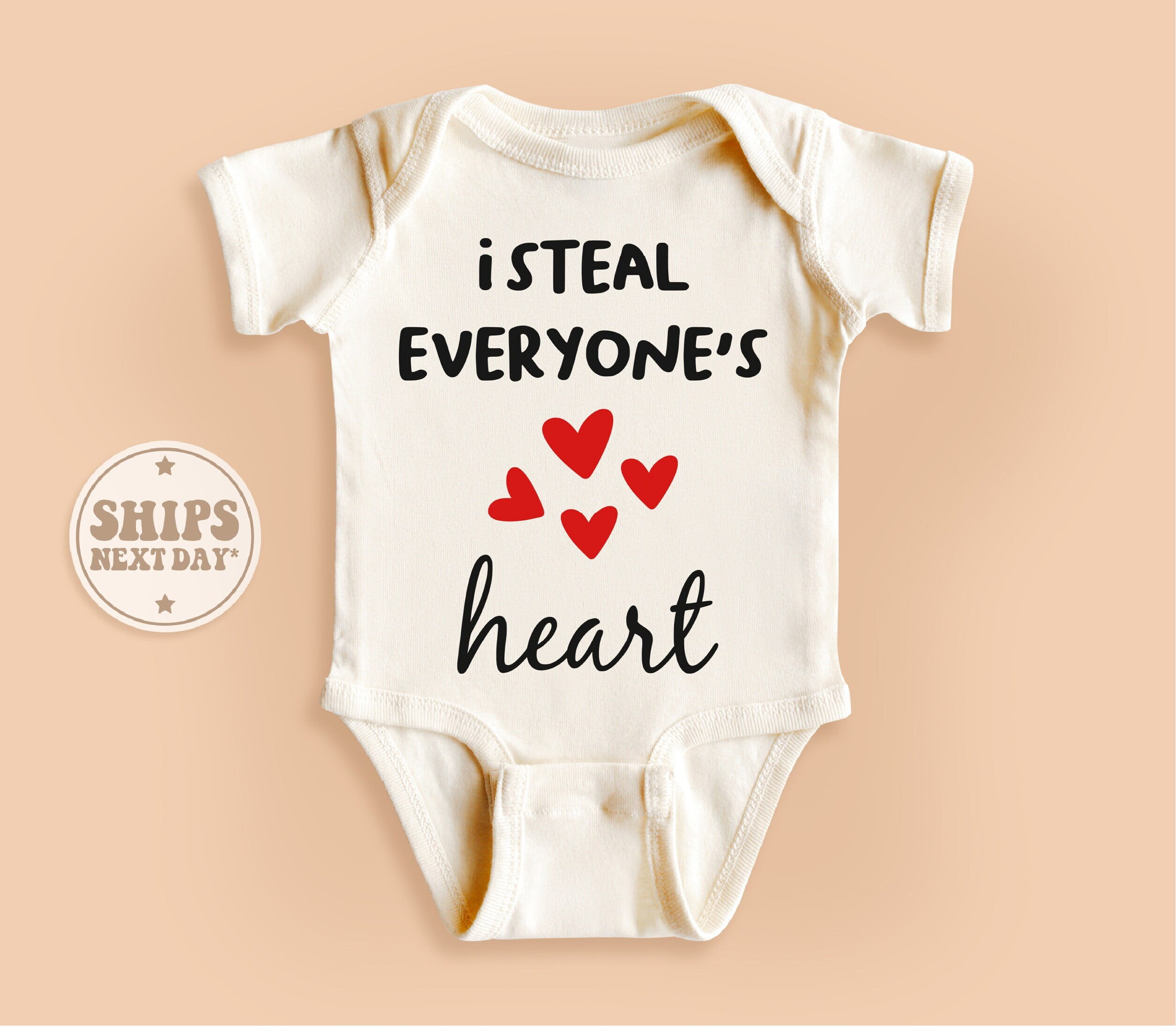 Bella Canvas with I Steal Everyone'S Heart, Heart, Cute and Cool, Baby ...