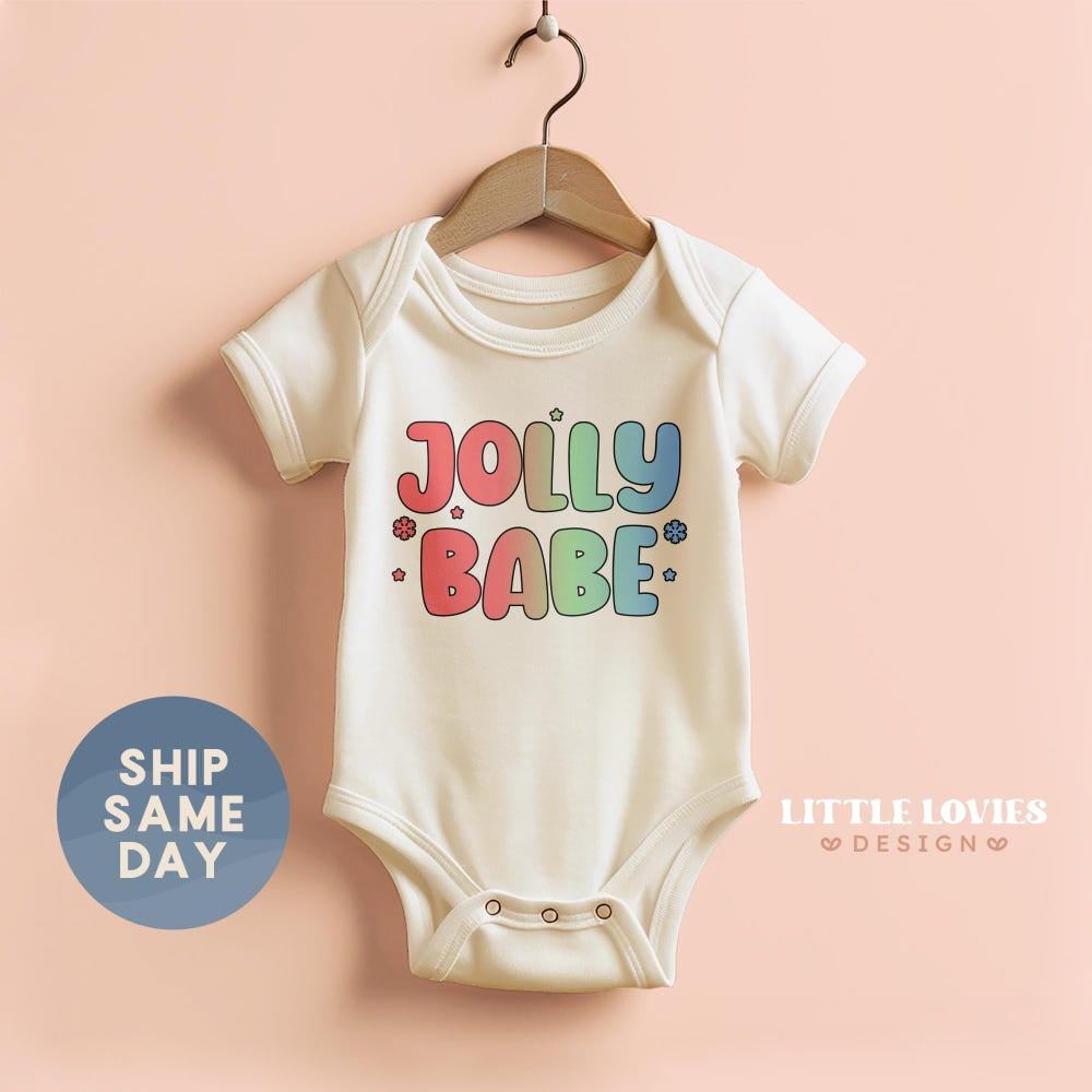 Bella Canvas with Jolly Babe, Cute, Fun Baby Clothing, Baby Shower Gift ...