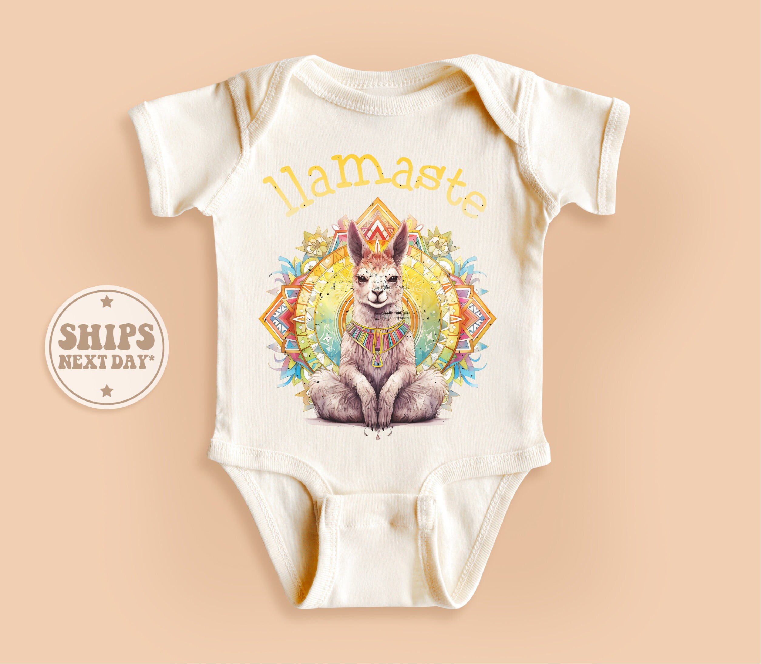 Bella Canvas with Llamaste, Llama, Llama Meditation, Namaste, Kid Gift ...