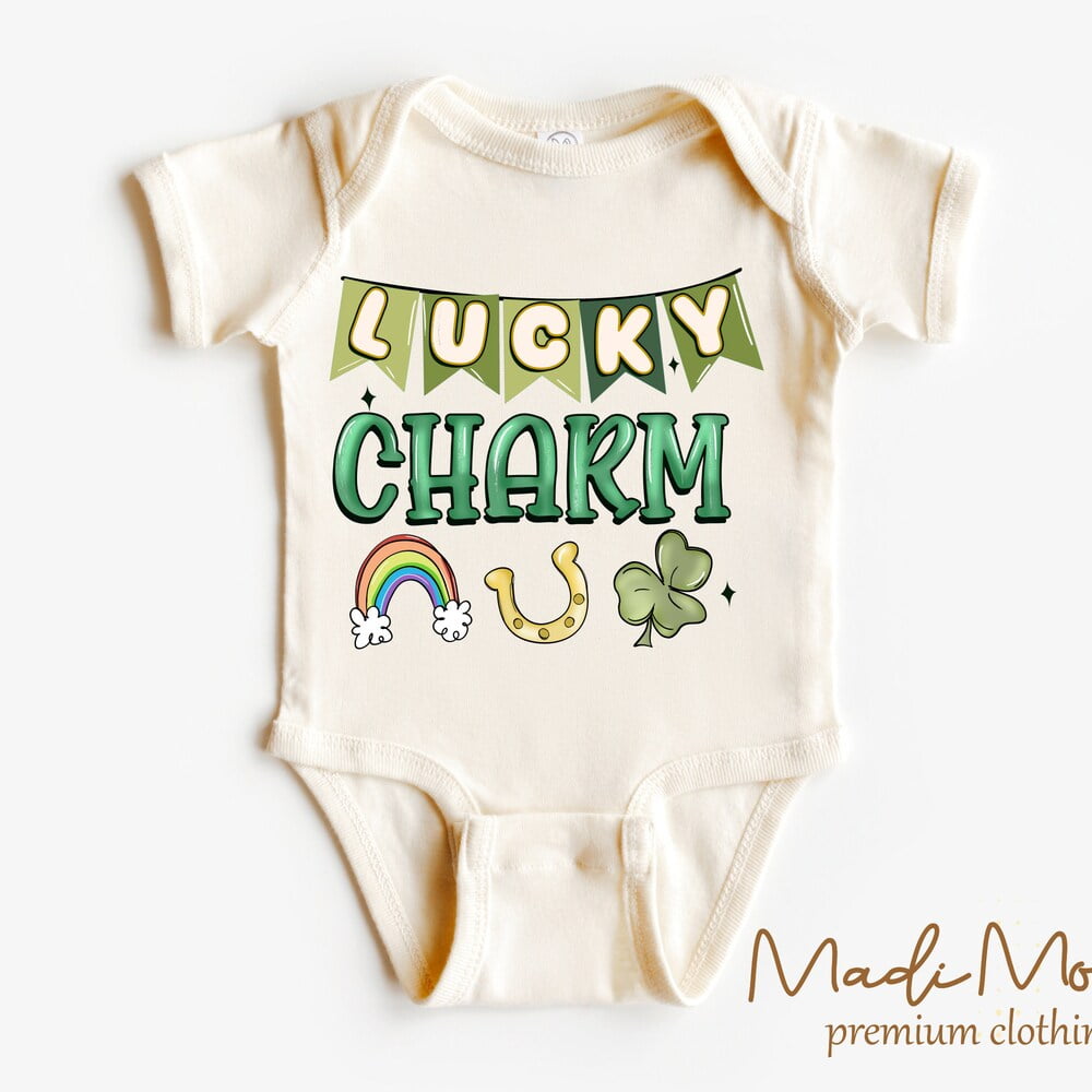 Bella Canvas with Lucky Charm, St Patrick'S Day s Cute Baby Boy or Girl Bodysuit Gift - Walmart.com