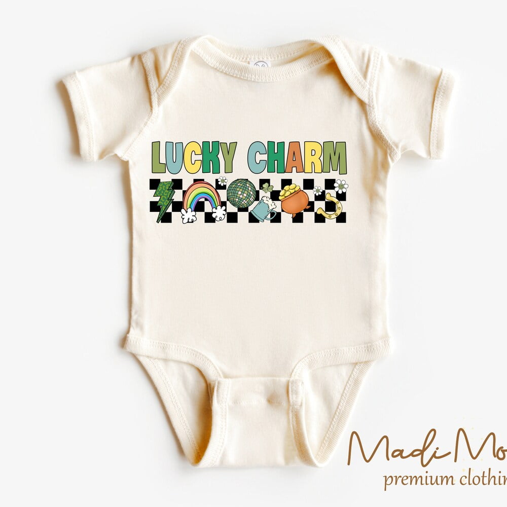 Bella Canvas with Lucky Charm, St Patrick'S Day s Cute Baby Boy or Girl Bodysuit Gift - Walmart.com
