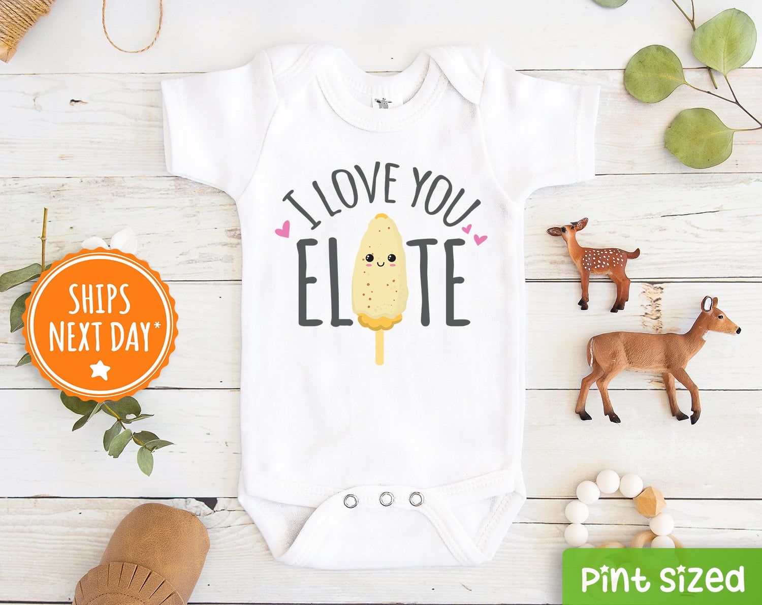 Bella Canvas with Mexican, Cute I Love You Elote, Food Pun Cute Baby ...