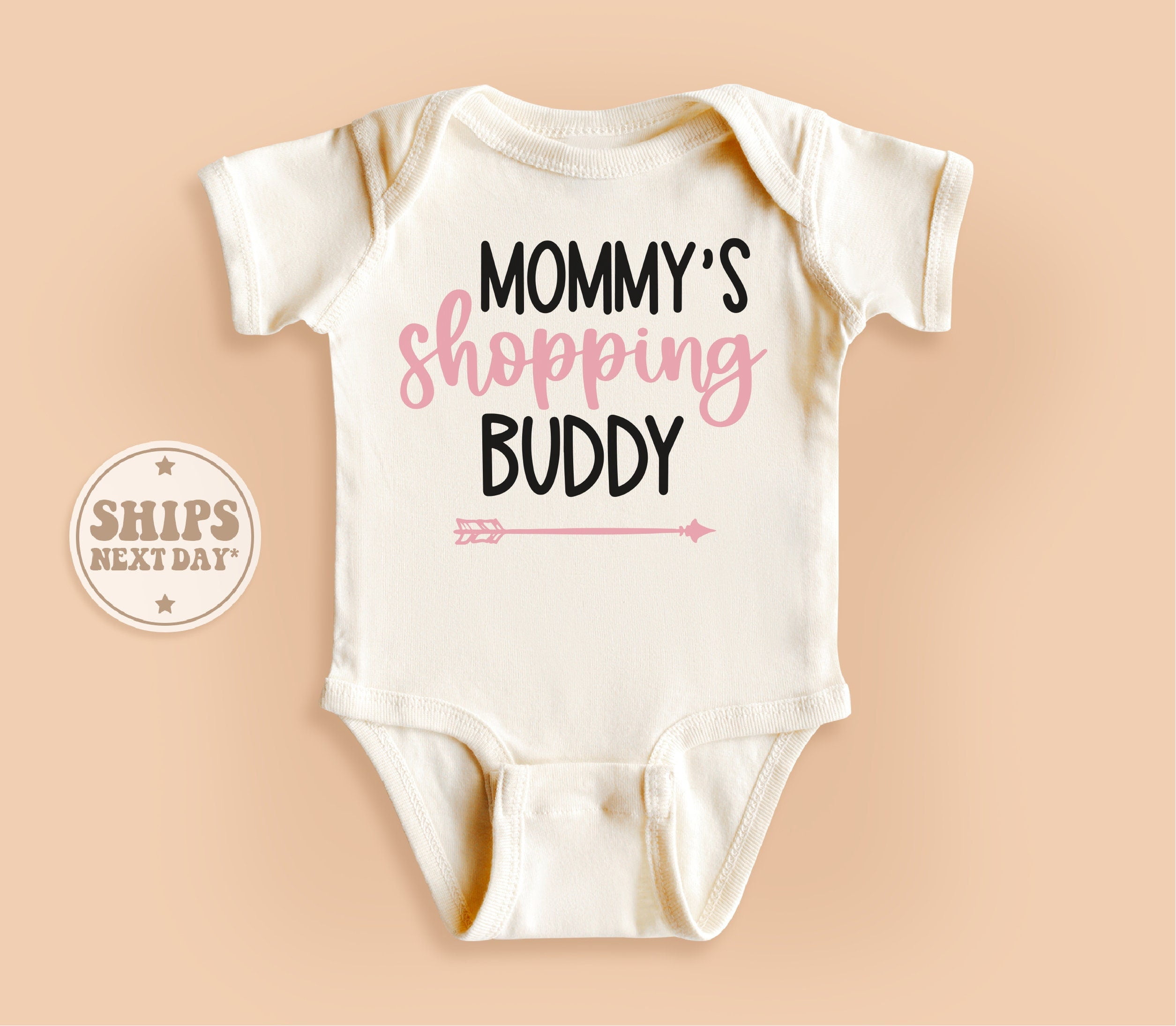 Bella Canvas with Mommy'S Shopping Buddy, Mommy'S Little, Baby Gift Cute and Cool, Baby Boy or ...
