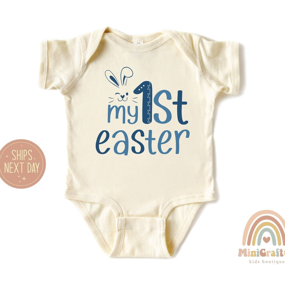 Bella Canvas with My First Easter, Cute Spring, Baby'S First Easter ...
