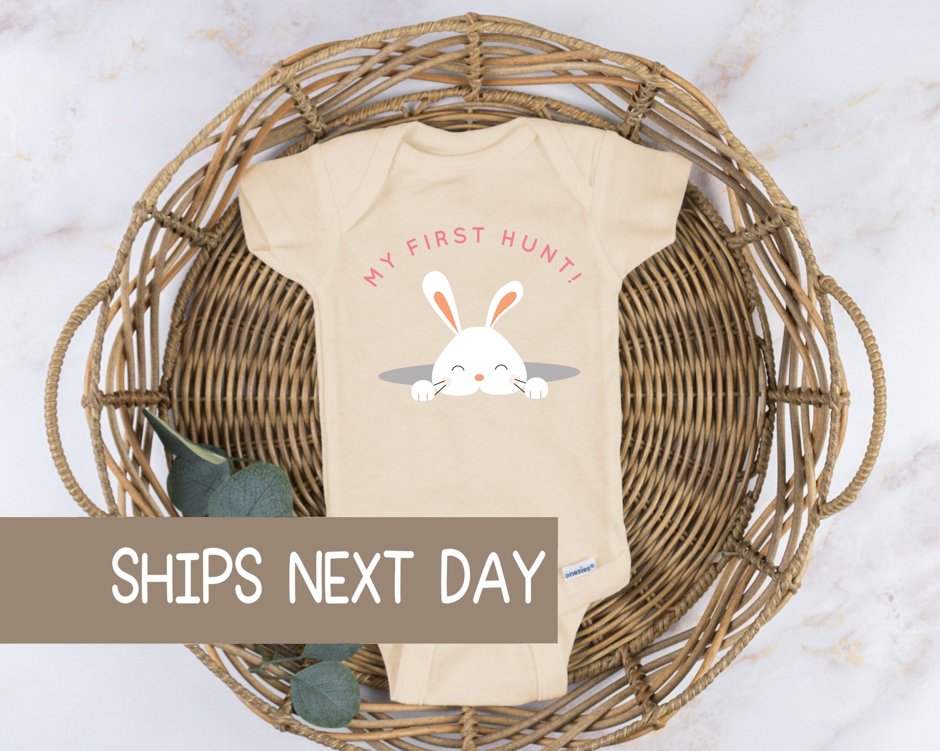 Bella Canvas with My First Hunt, Bunny, Cute Rabbit Natural . Cute and ...