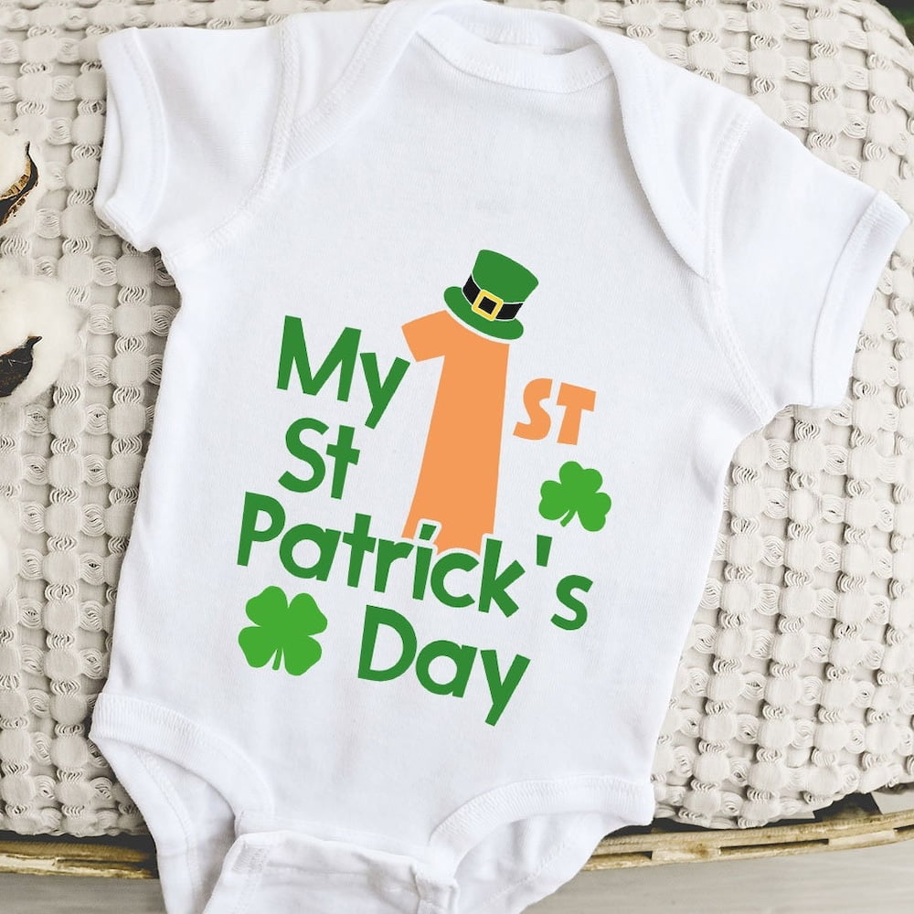 Bella Canvas with My First St Patricks Day My 1St St Patricks Day For ...
