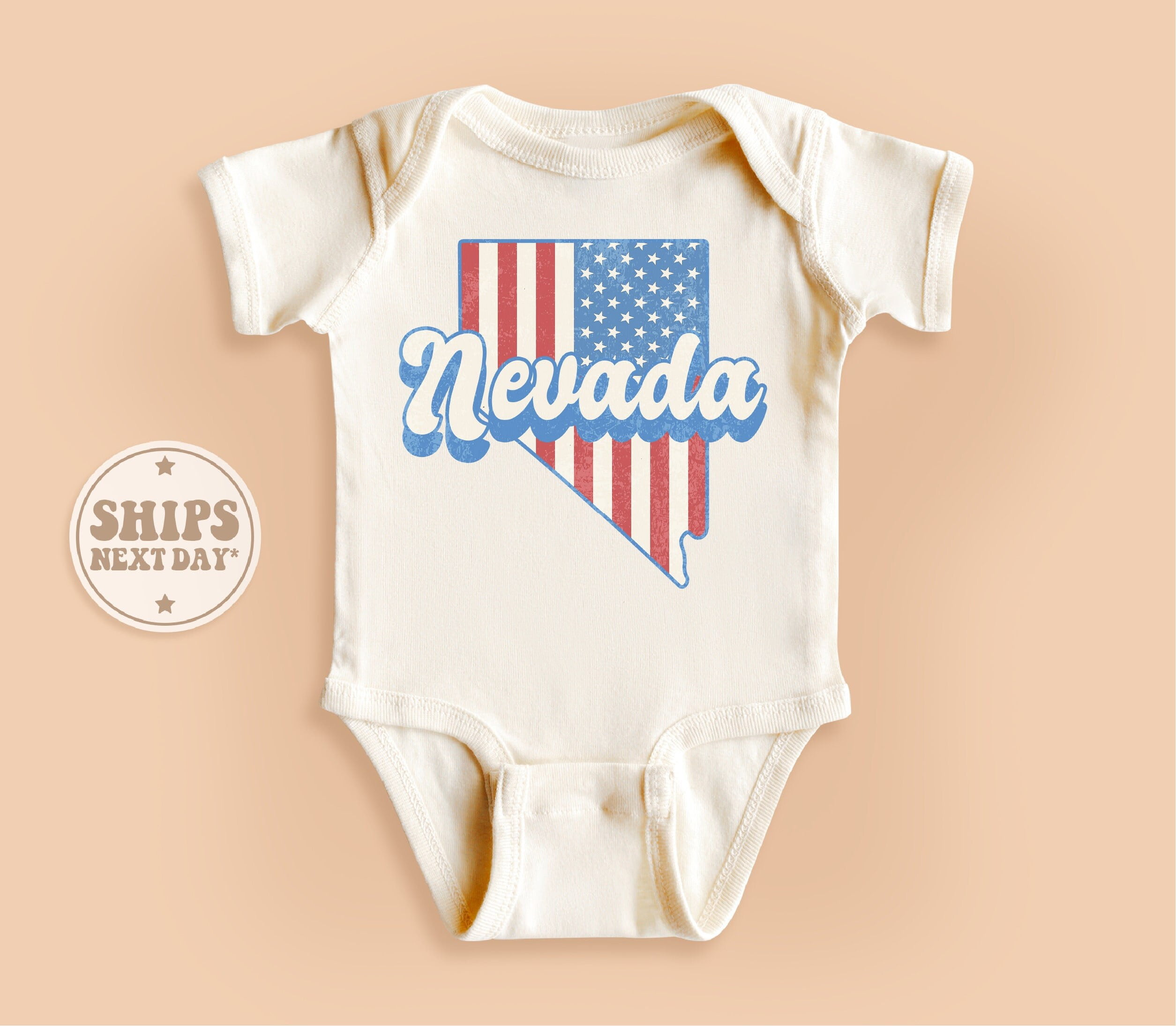 Bella Canvas with Nevada State, Nevada Map, Retro Natural Kids Gift ...