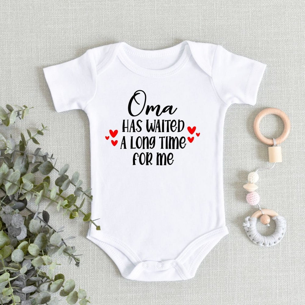 Bella Canvas with Oma, My Oma Loves Me, Oma Has Waited A Long Time For Me, New Grandma, New ...