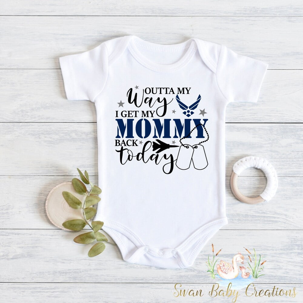 Bella Canvas with Outta My Way I Get My Mommy Back Today - Airforce ...