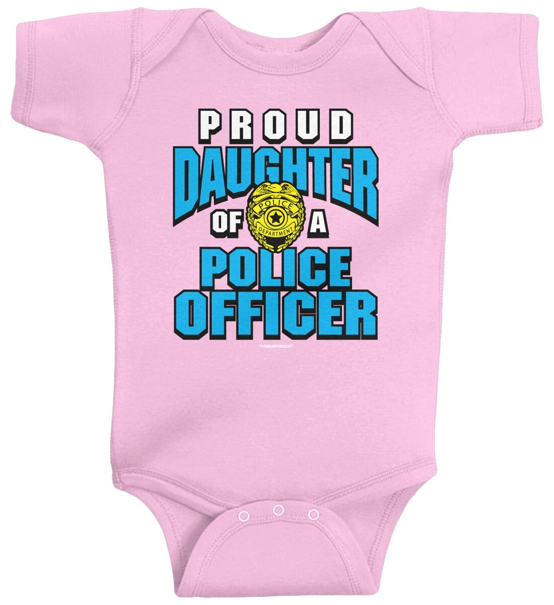 Bella Canvas with Proud Daughter Of A Police Officer Baby Girls' Infant ...