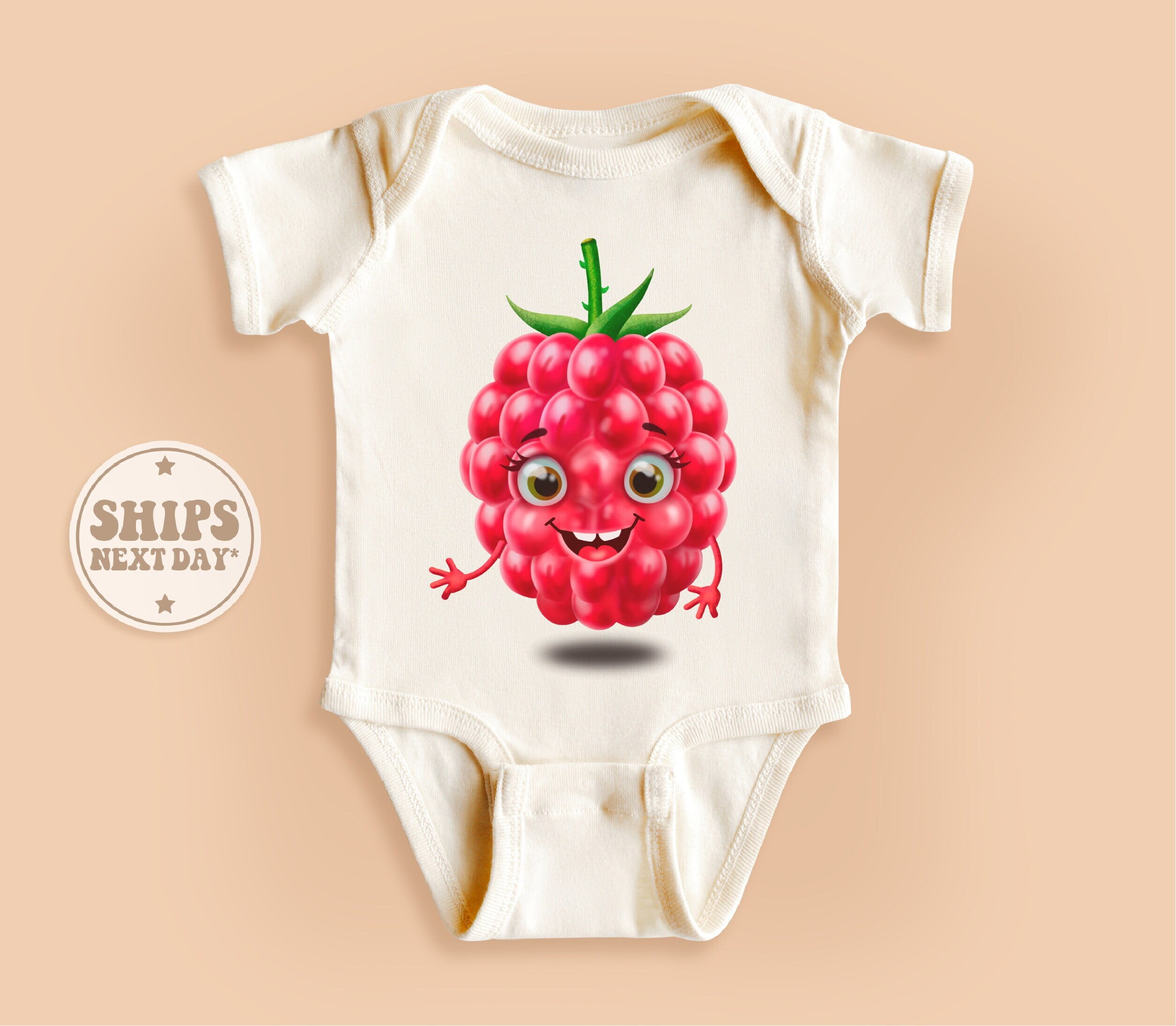 Bella Canvas with Raspberry, Fruit, Red Raspberry, Baby Gift Cute and ...