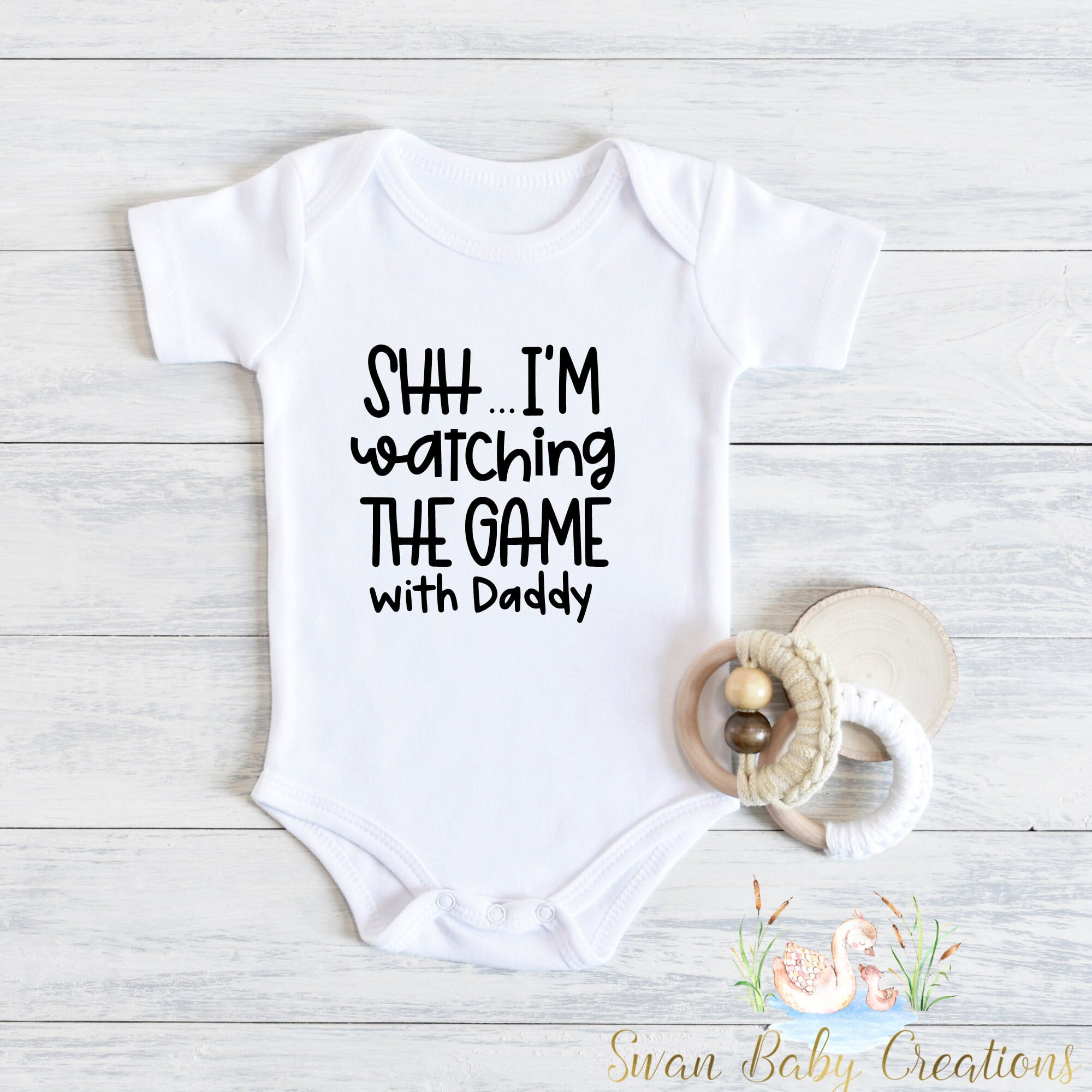 Bella Canvas with Shh I'M Watching The Game With Dad . Football Game ...