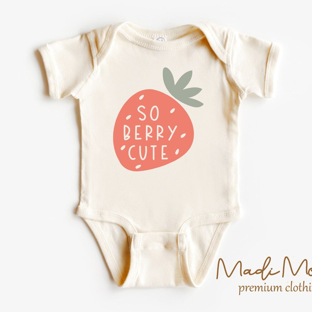 Bella Canvas with So Berry Cute, Fruit Kids Shirt Cute Baby Boy or Girl ...