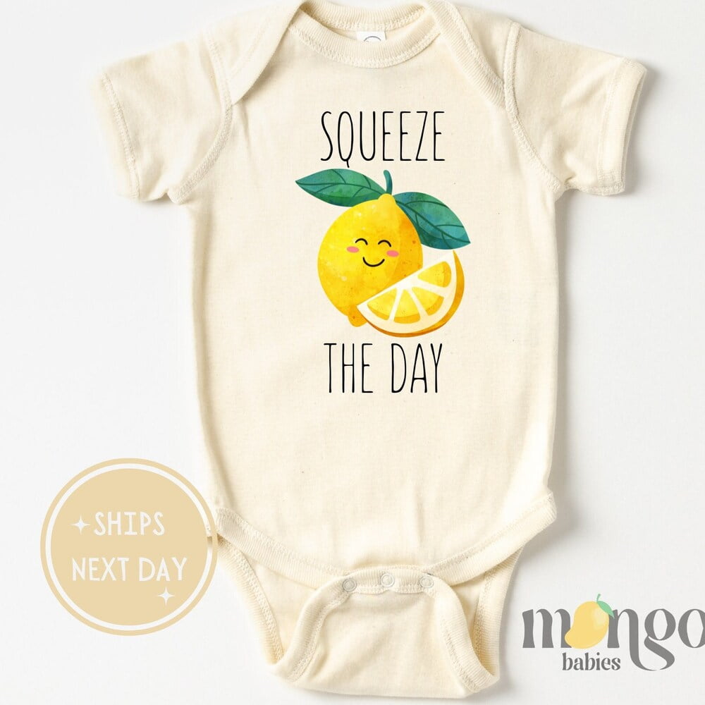 Bella Canvas with Squeeze The Day s Cute Baby Clothes Lemon Tshirt Cute ...