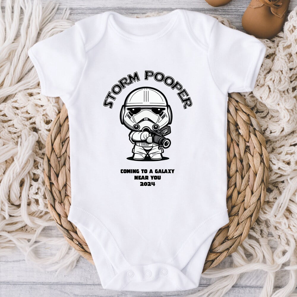 Bella Canvas with Storm Pooper, Funny Movie Parody Baby Announce ...