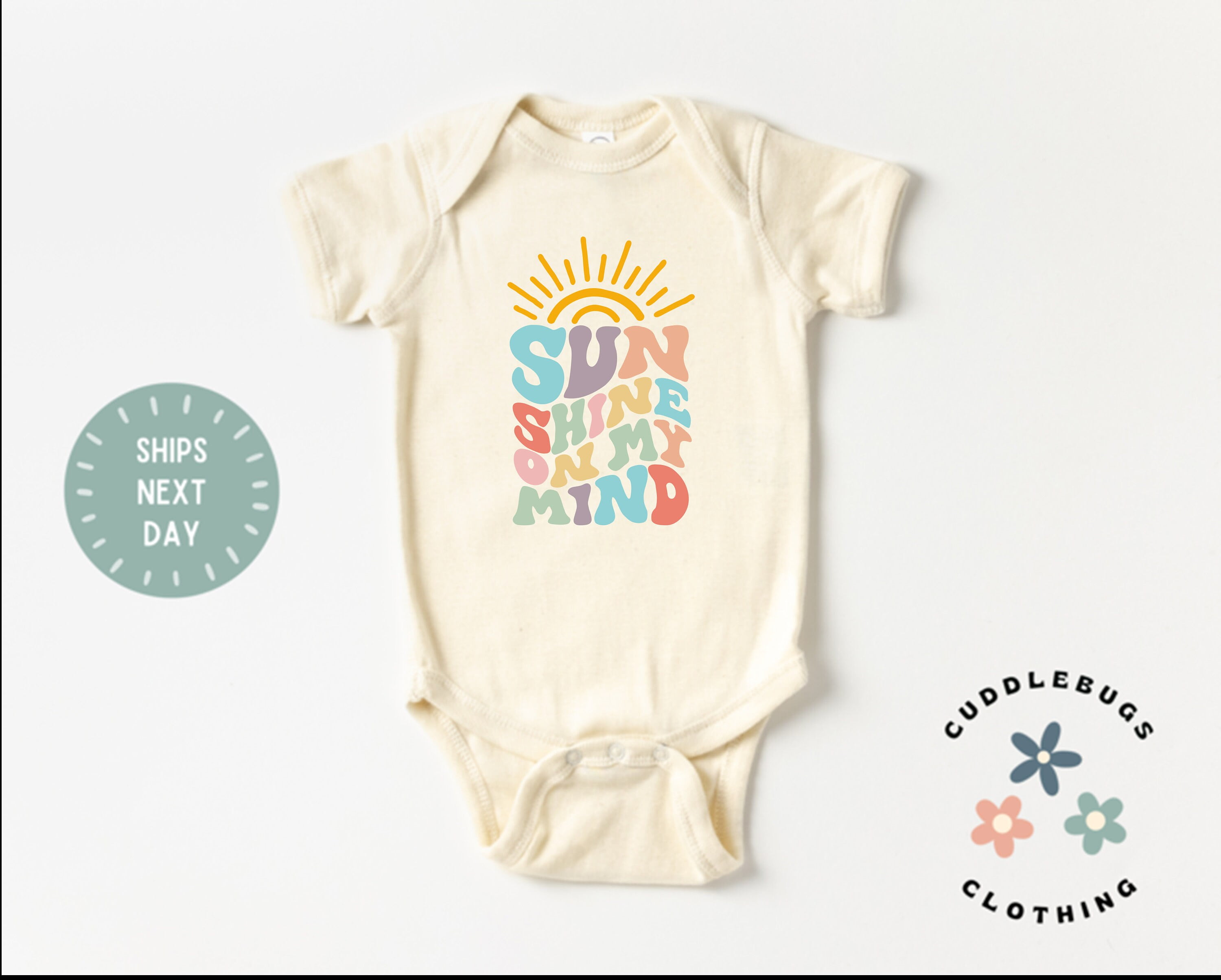 Bella Canvas with Sunshine On My Mind, Cute Retro Sunshine ,, Summer ...