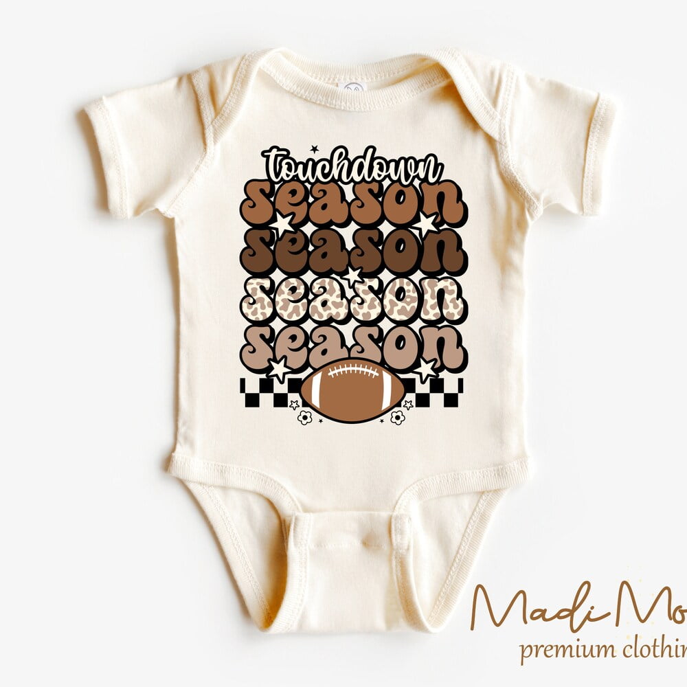 Bella Canvas with Touchdown Season, Football Cute Baby Boy or Girl ...