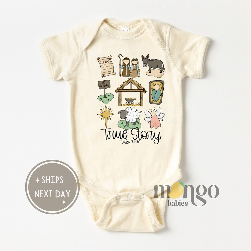 Bella Canvas with True Story s Religious Kid Shirt Baby Announcement ...