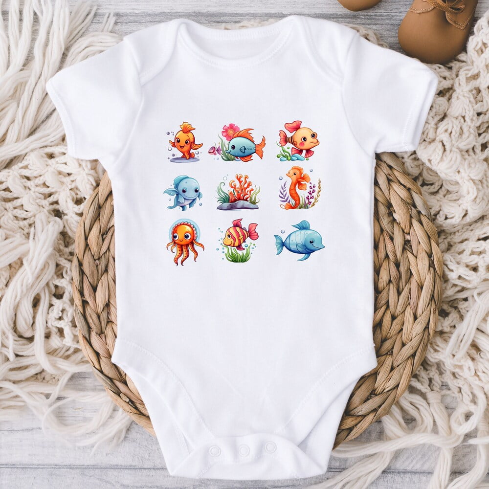 Bella Canvas with Under The Sea, Sea Animals, Fish Lover, Biggest Catch ...