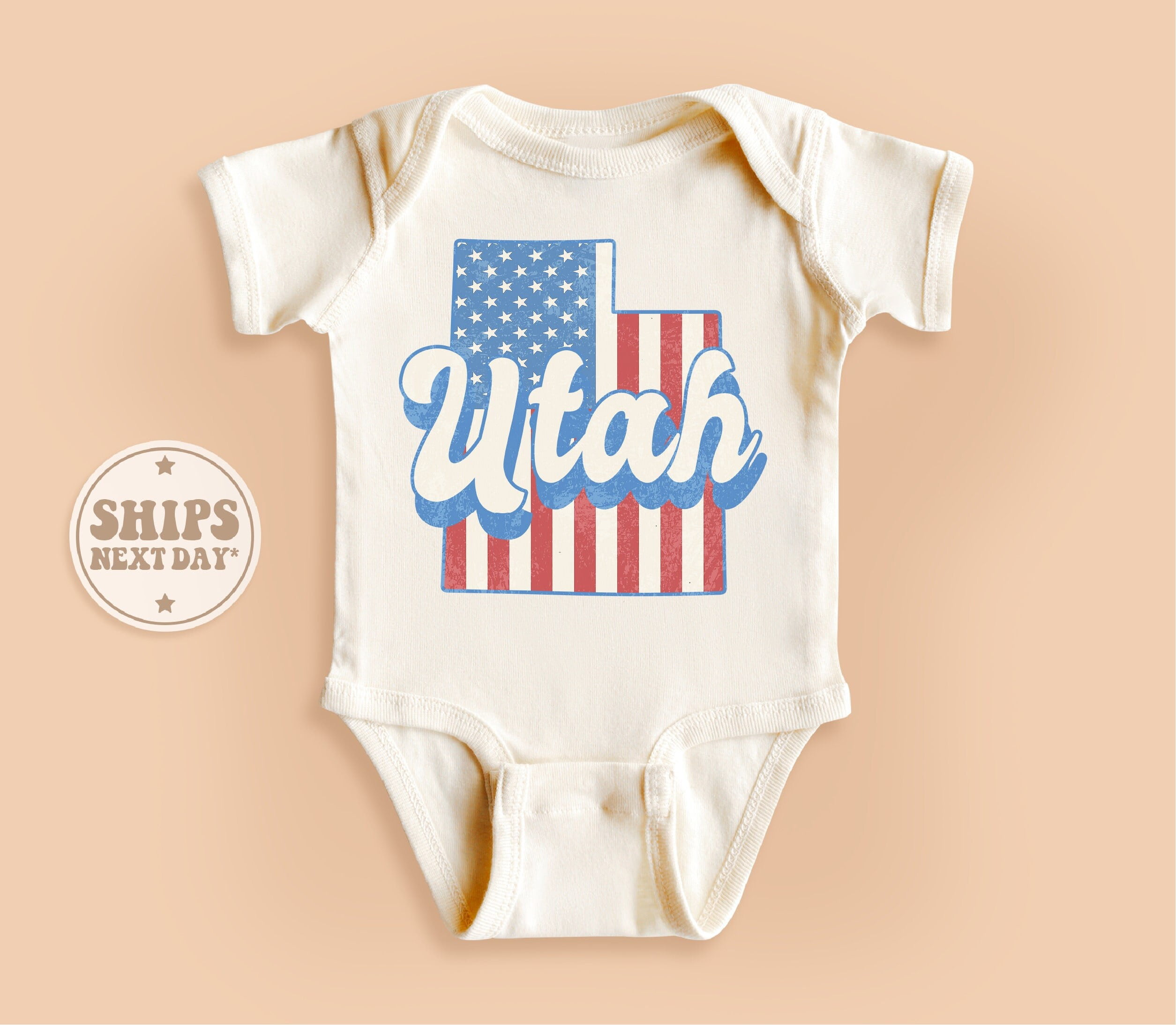 Bella Canvas with Utah State, Vintage Patriotic, Retro Natural Cute and ...