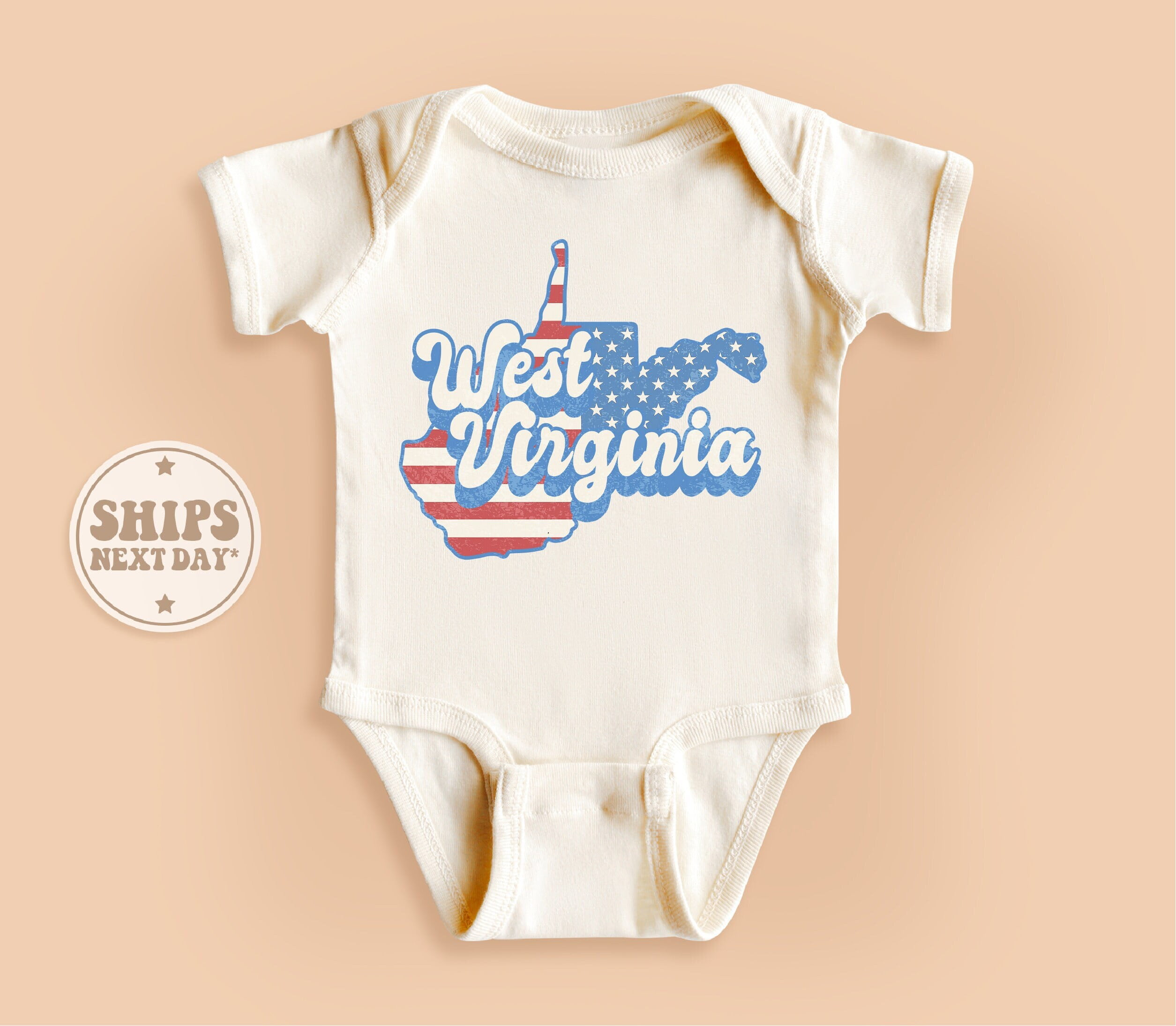 Bella Canvas with West Virginia, Cute State, Retro Natural, Vintage ...