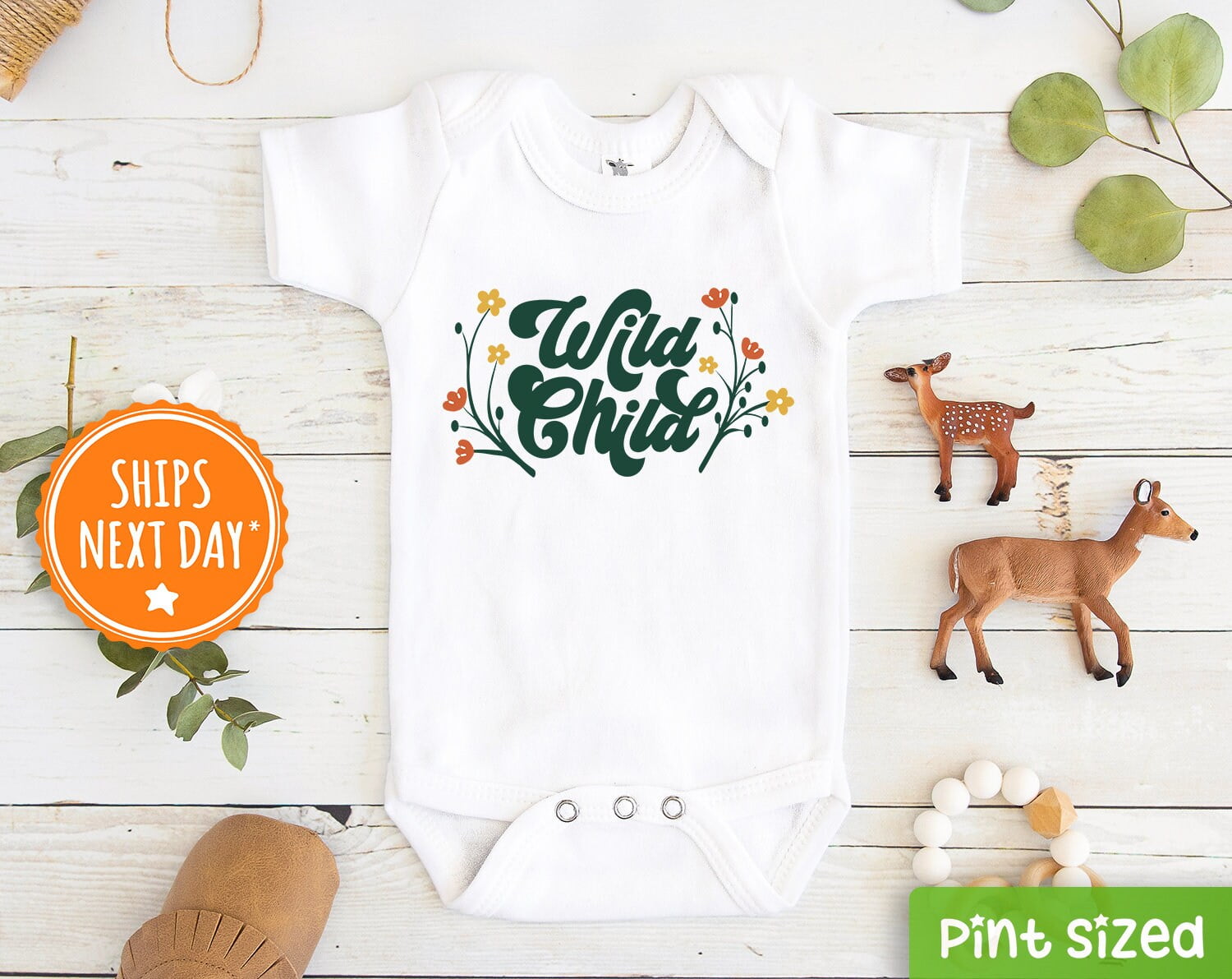 Bella Canvas with Wild Child, Cute Hippie, Flower Child Cute Baby Boy ...