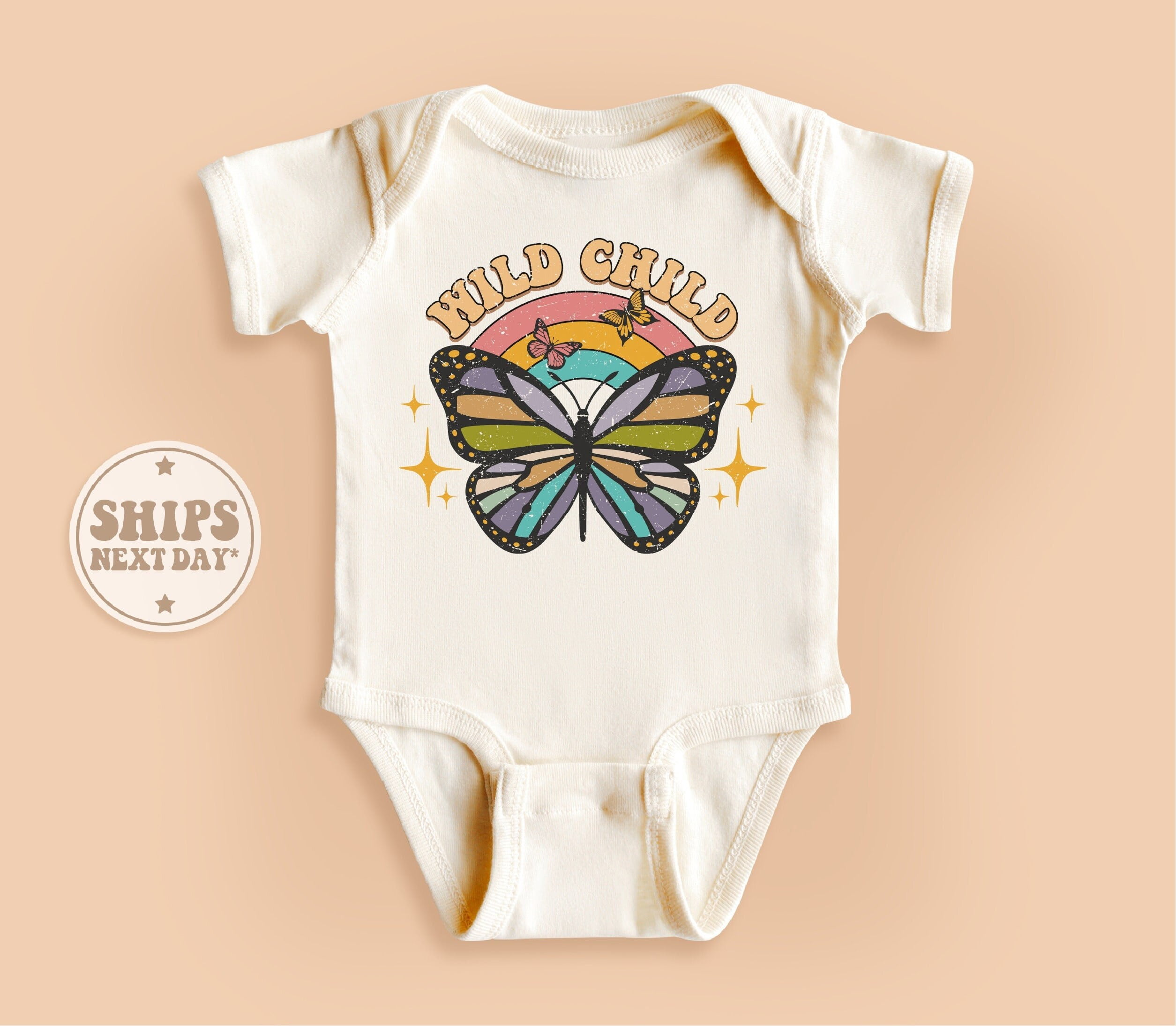 Bella Canvas with Wild Child, Wild And Free Spirit, Retro Baby Shower ...