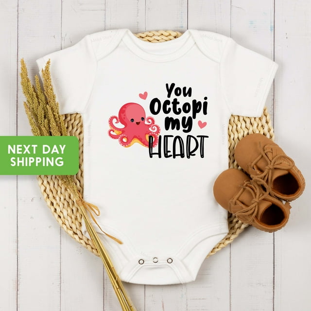 Bella Canvas with You Octopi My Heart Cute Newborn Baby Octopus Cool ...