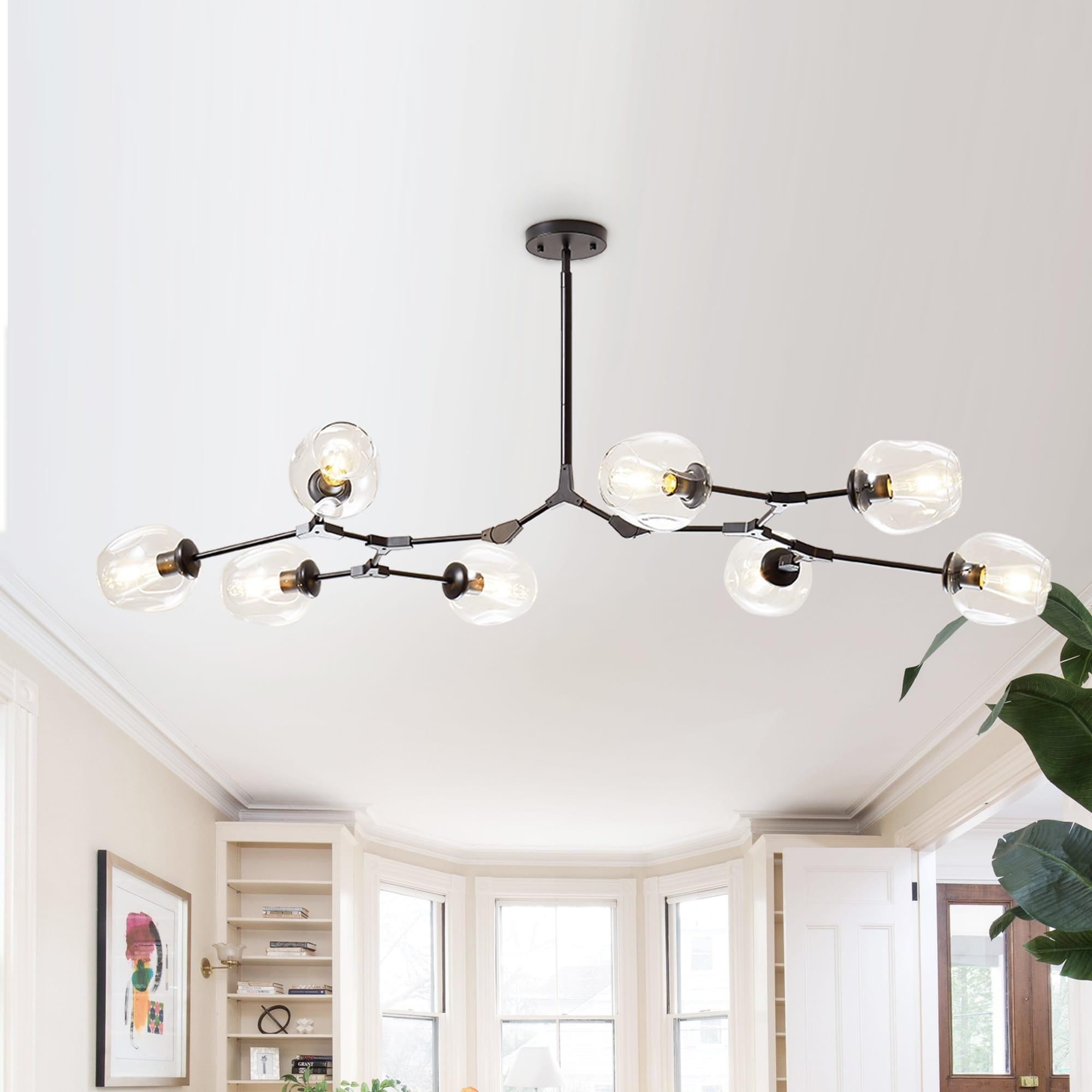 Bella Depot Belladepot Black Modern Full-angle Adjustable Chandelier ...