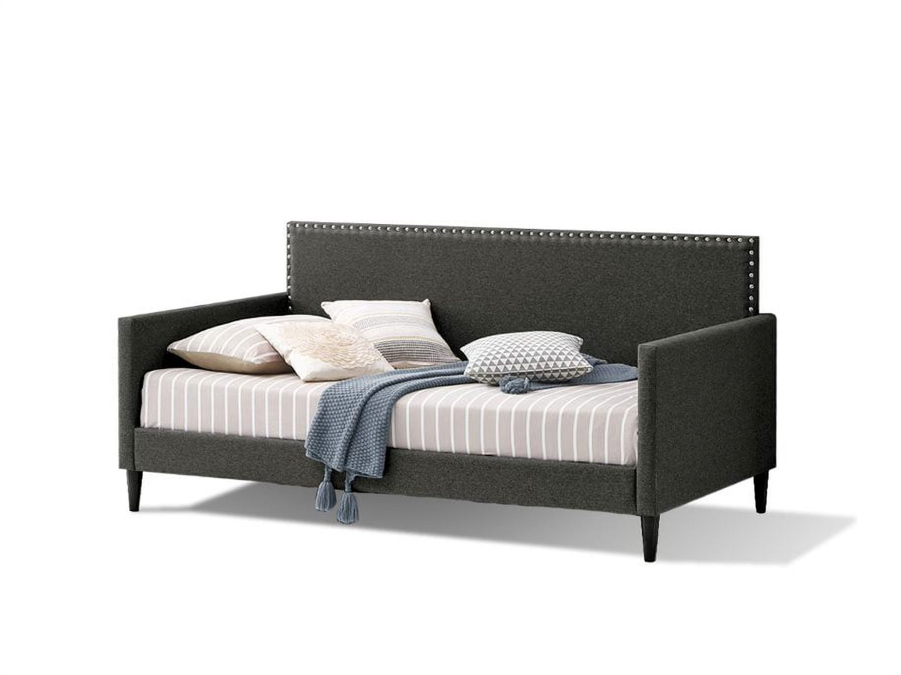 Bella Mill Upholstered Daybed Dark Grey - Walmart.com