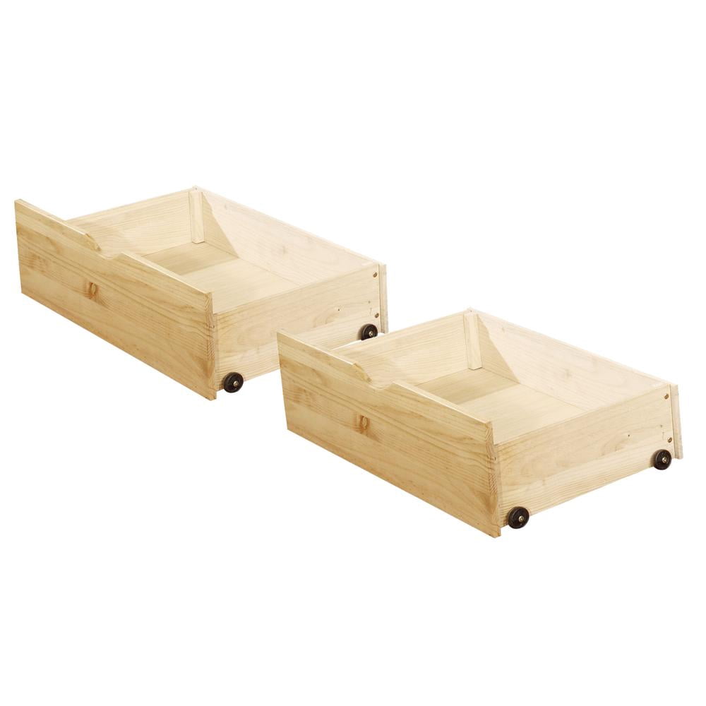Bella Esprit Drawers for Solid Wood Platform Bed Frame - Set of 2 in ...