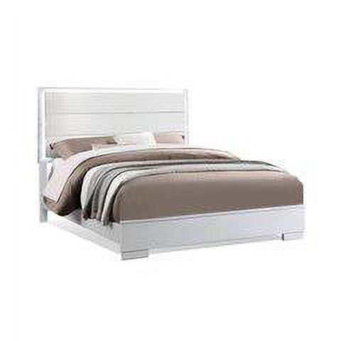 Bella Esprit Queen Size Bed Solid & Manufactured Wood White - Walmart.com