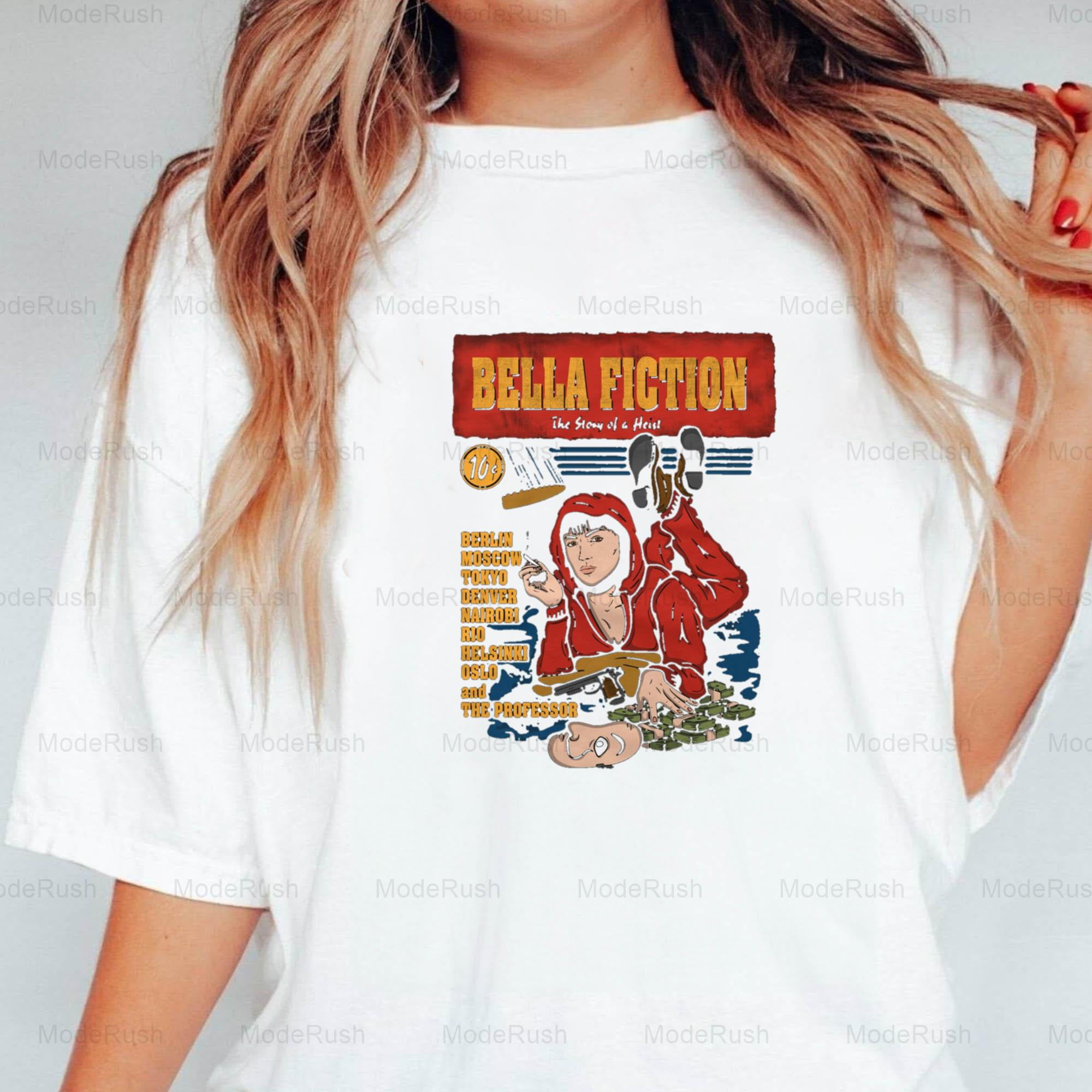 Bella Fiction Funny Pulp Fiction Parody Graphic For A Woman Unisex T ...