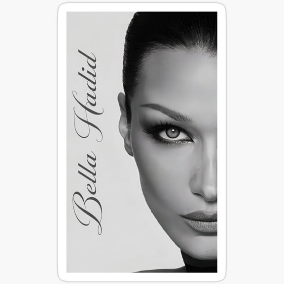 Bella Hadid Sticker Phone Decal Water Bottle Stickers Car Decals ...