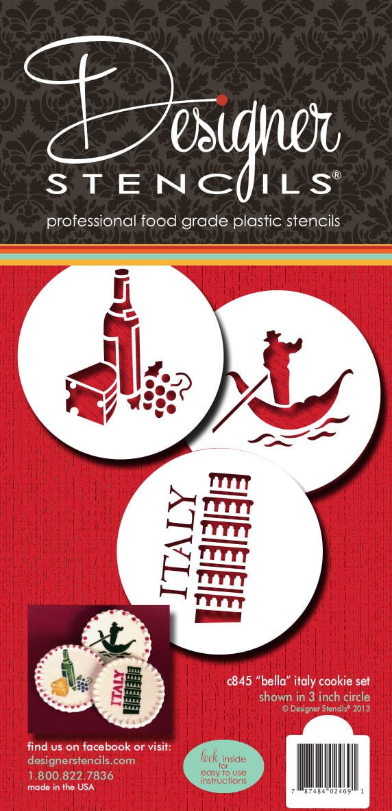 "Bella" Italy Stencil Set by Designer Stencils - Walmart.com