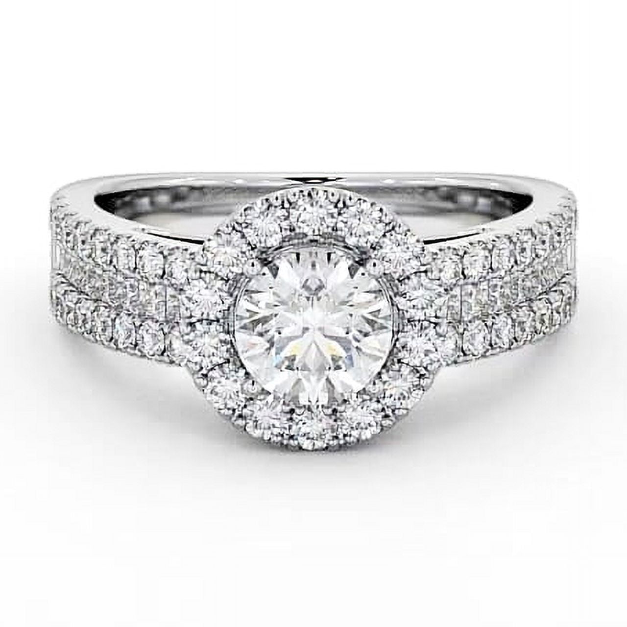 Bella Jewel 1.2 Ct Round Cut Diamond Engagement Ring – Lab Created Gem ...