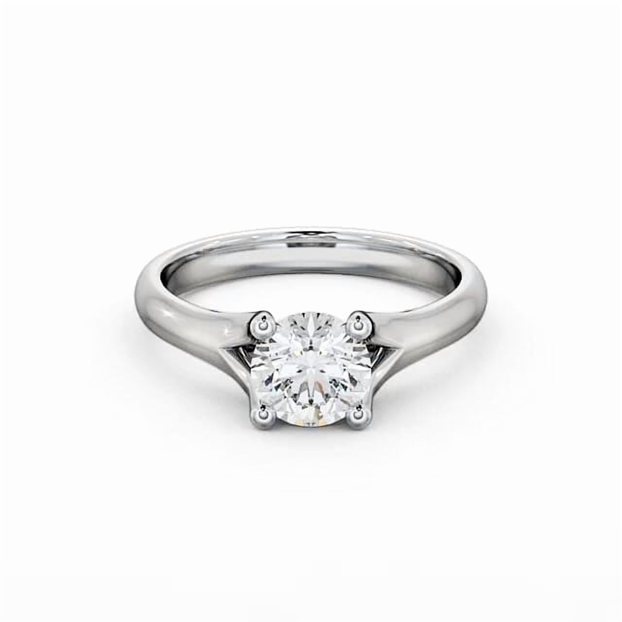 Bella Jewel 1.2 Ct Round Cut Lab Created Diamond Engagement Ring – 14K White Gold Plated Ring ...