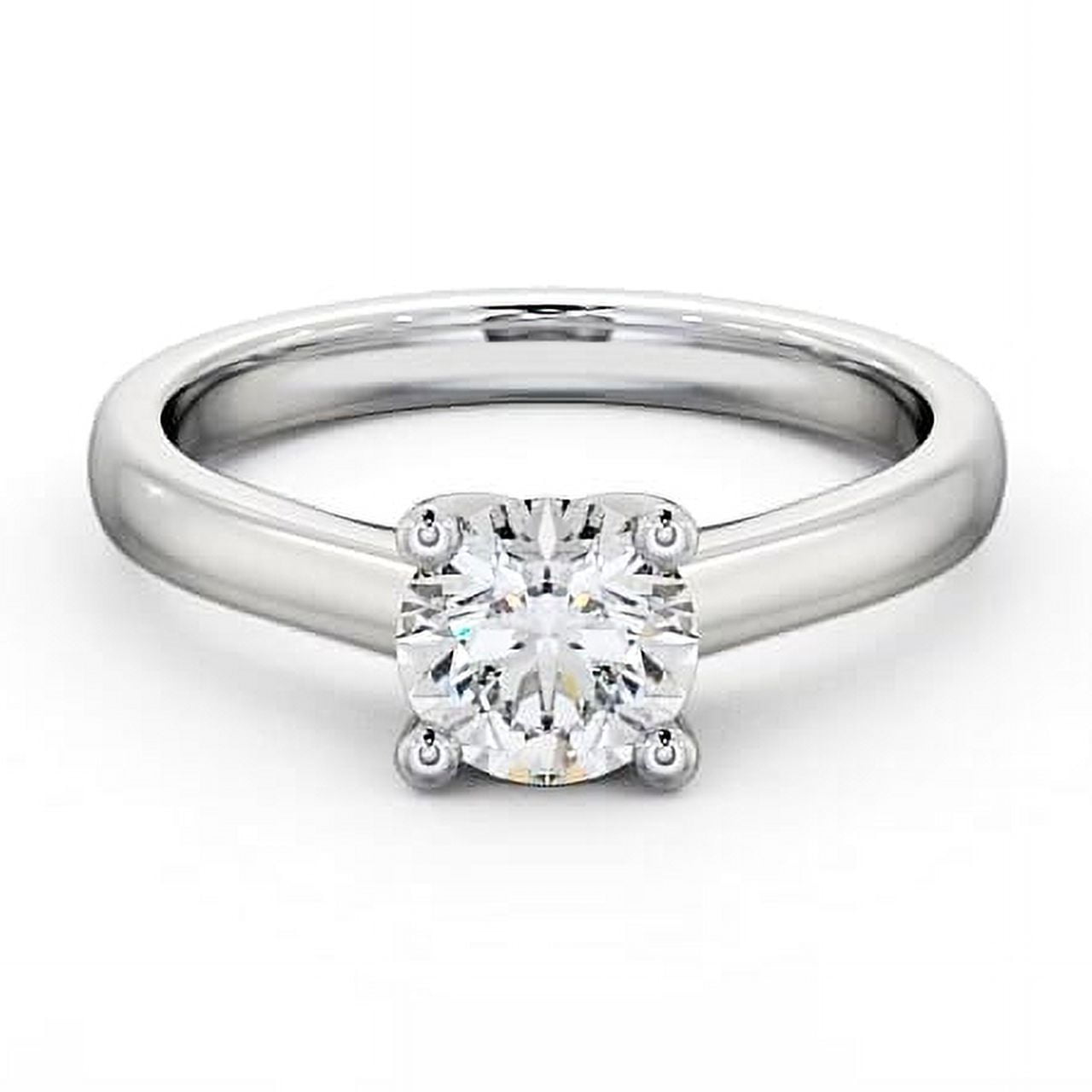 Bella Jewel 1.2 Ct Round Cut Lab Created Diamond Wedding Engagement Ring - Solitaire Design 14K ...