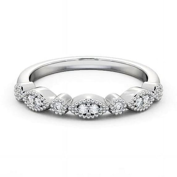 Bella Jewel 1.3 Ct Round Cut Lab Simulated Diamond Ring - 14K White Gold Plated Eternity ...