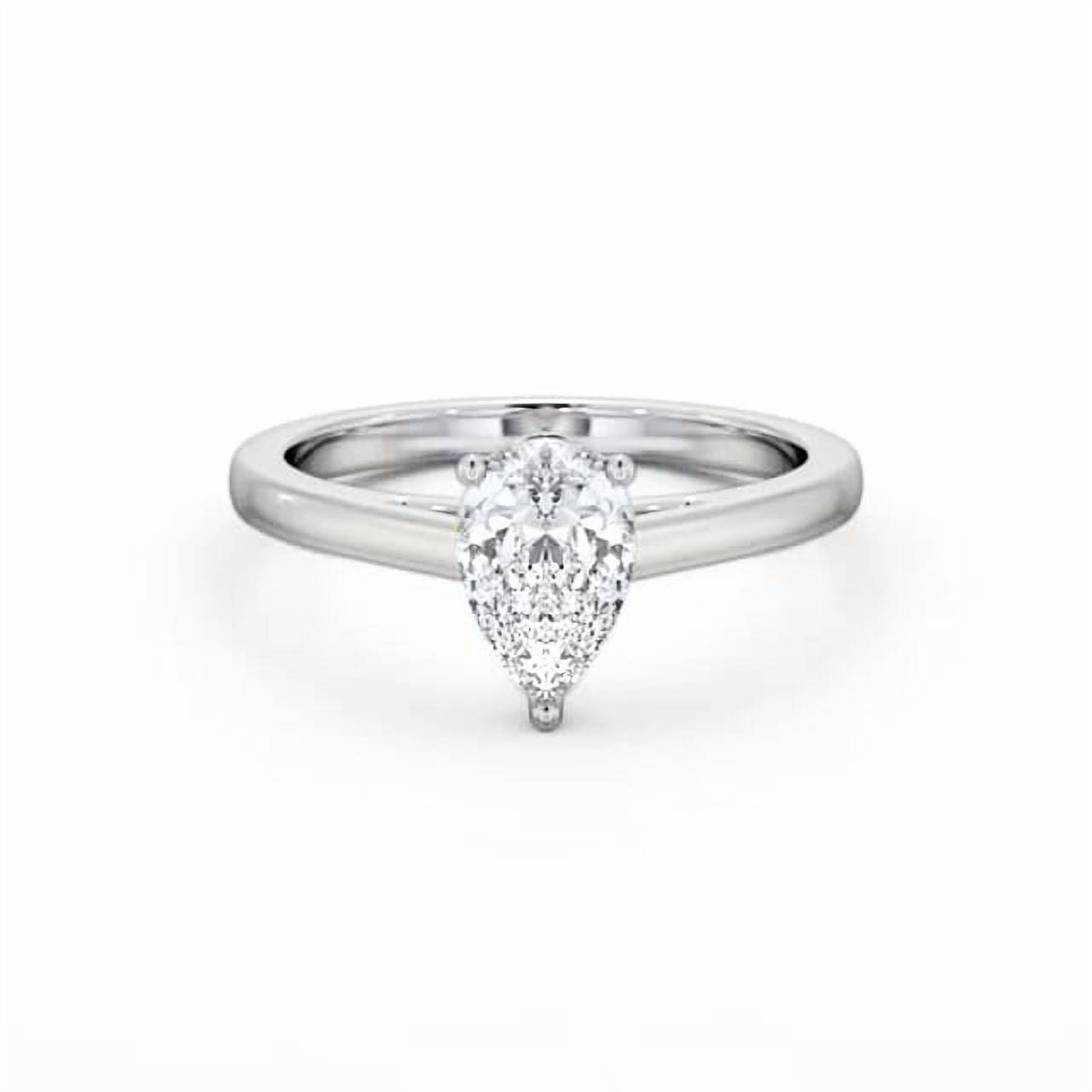 Bella Jewel 1.5 Ct Pear Cut Lab Created Diamond Ring – 14K White Gold ...