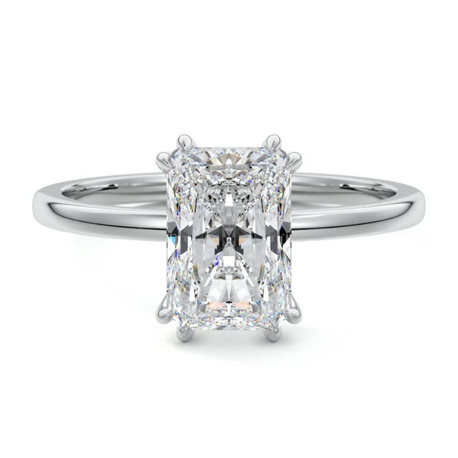 Bella Jewel 1.69 Ct Radiant Cut Diamond Ring - Ring in 14K White Gold ...