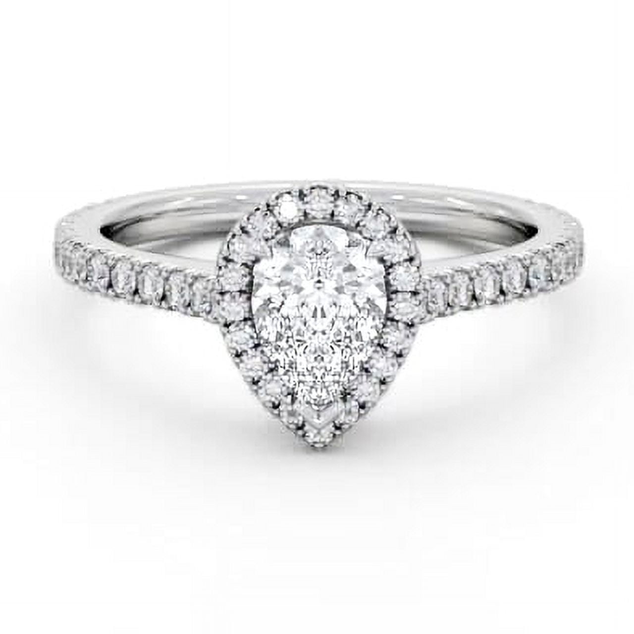 Bella Jewel 1.7 Ct Pear Cut Diamond Engagement Ring – Lab Created Gem ...