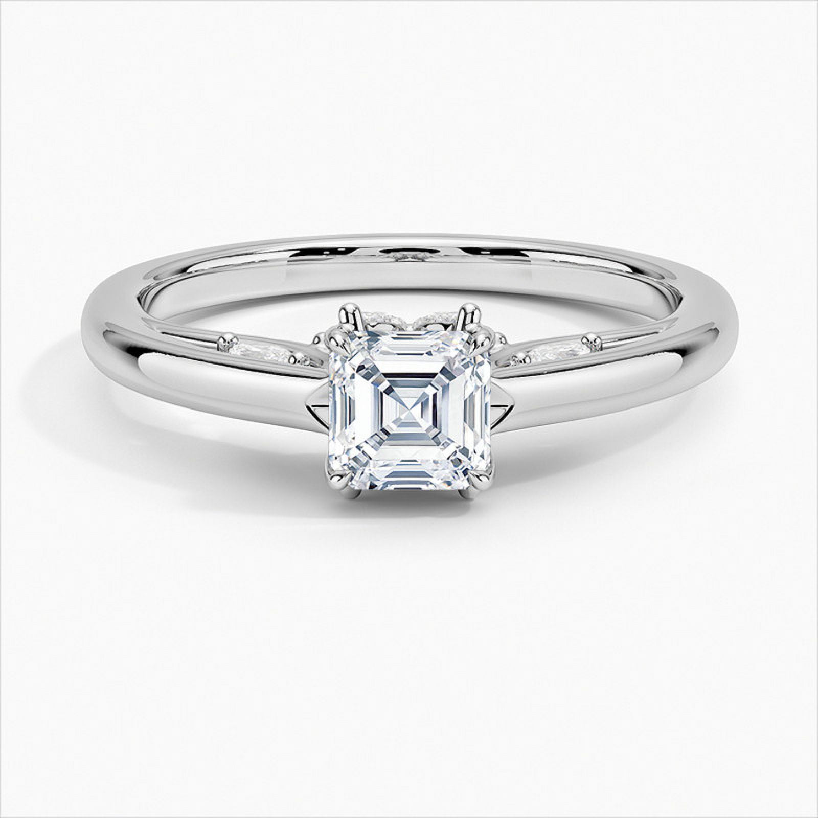 Bella Jewel 1.72 Ct Asscher Cut Diamond Engagement Ring - Crafted in ...