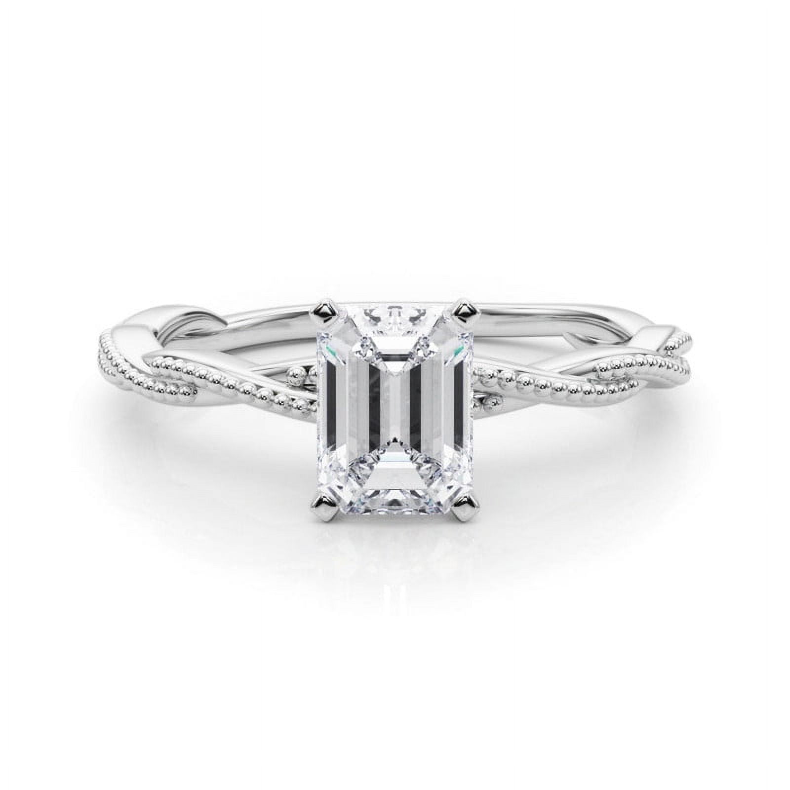 Bella Jewel 1.72 Ct Emerald Cut VVS1/D Lab Created Diamond Wedding ...