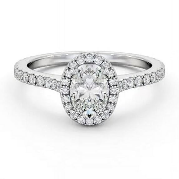Bella Jewel 1.8 Ct Oval Cut Lab Created Diamond Ring – Hidden Halo ...