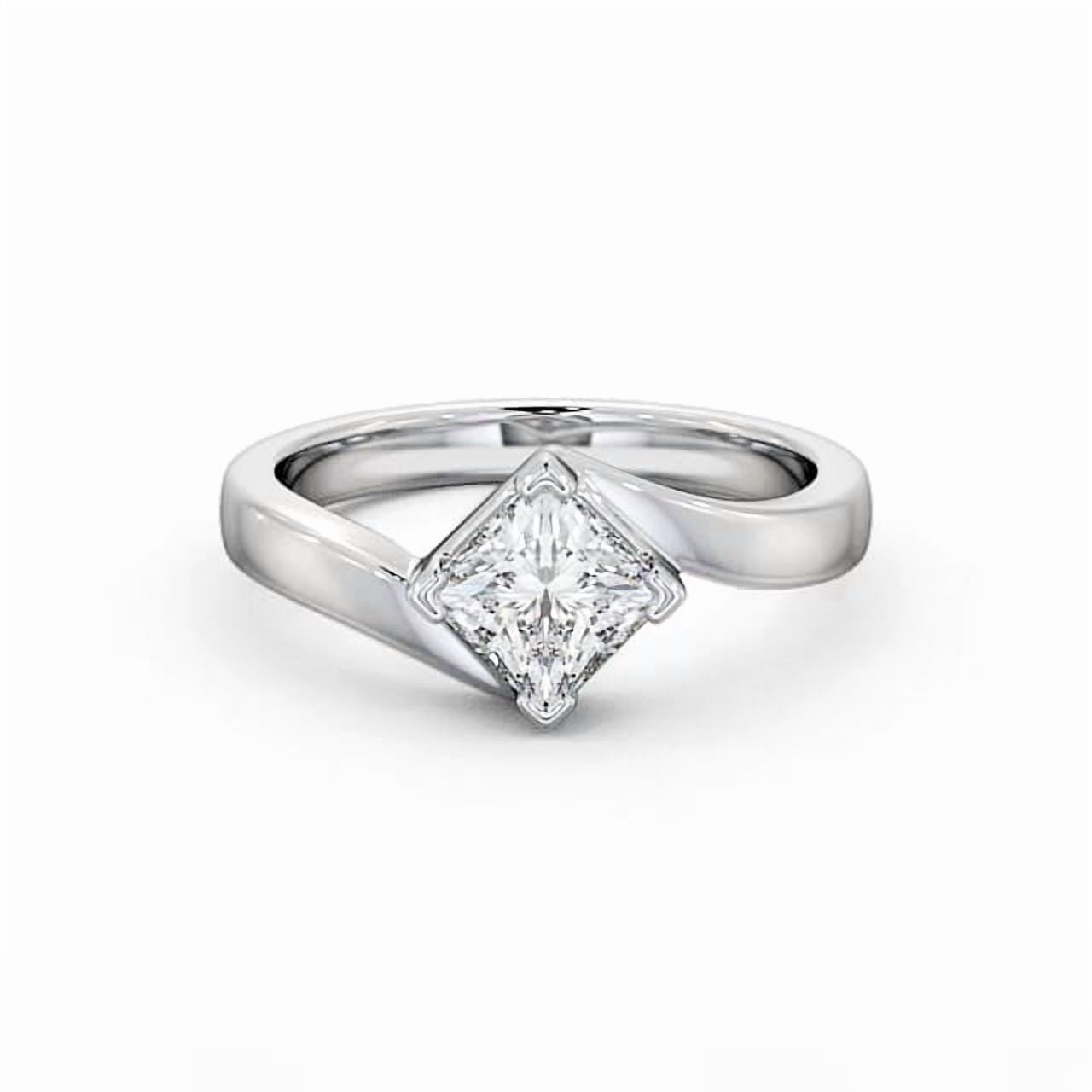Bella Jewel 1.8 Ct Princess Cut Lab Created Diamond Ring – 14K White ...