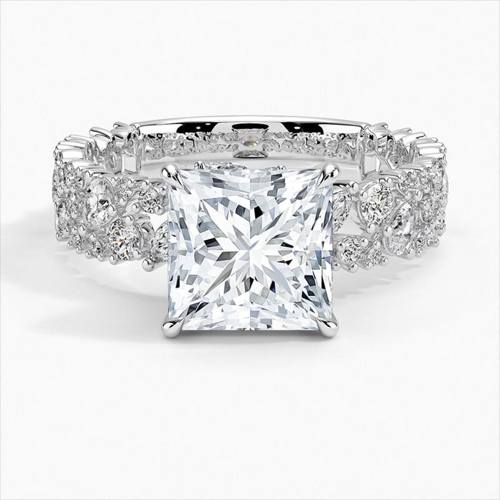 Bella Jewel 1.88 Ct Excellent Princess Cut Diamond Ring - 14K White ...