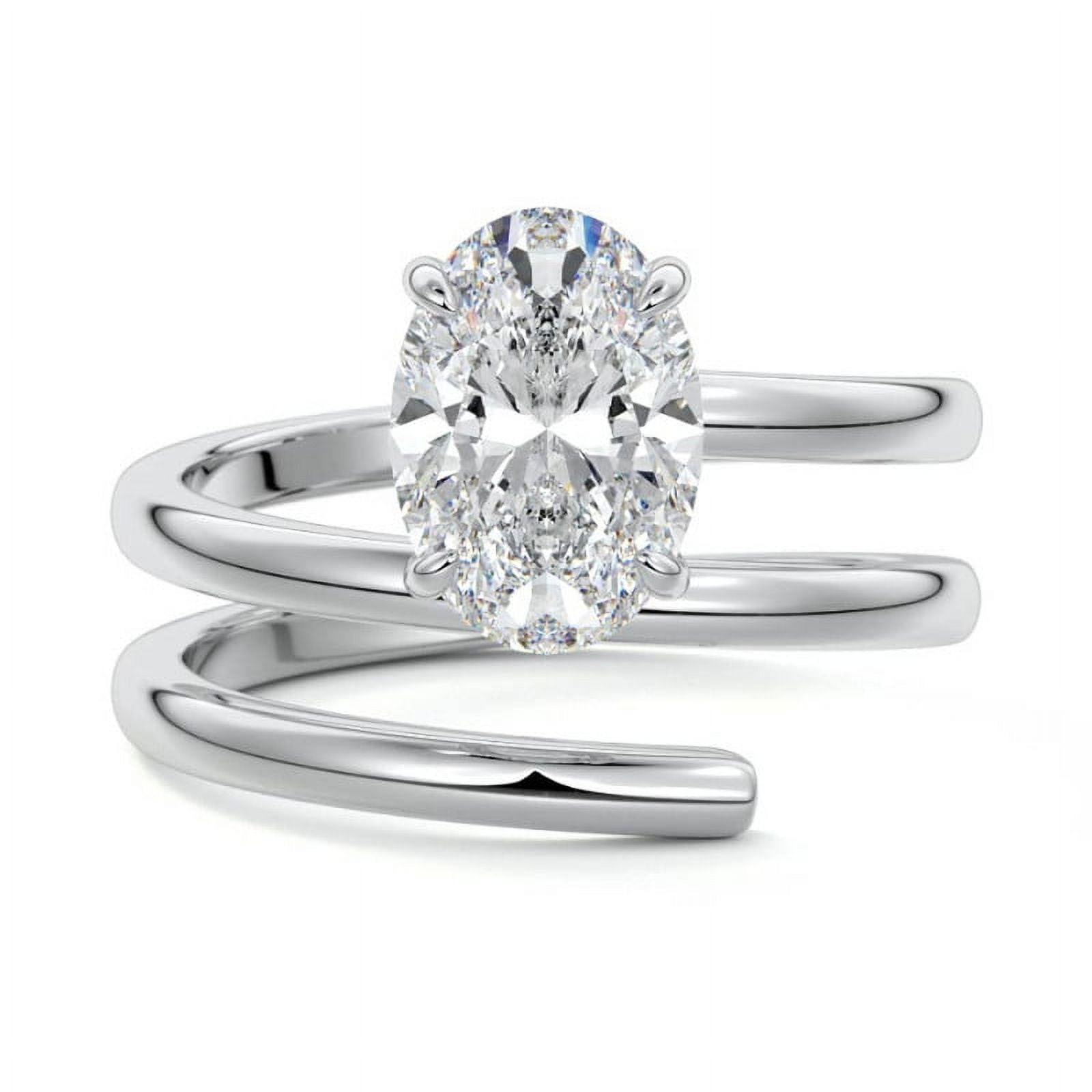 Bella Jewel 1.88 Ct Oval Cut Lab Created Simulated Diamond Anniversary ...