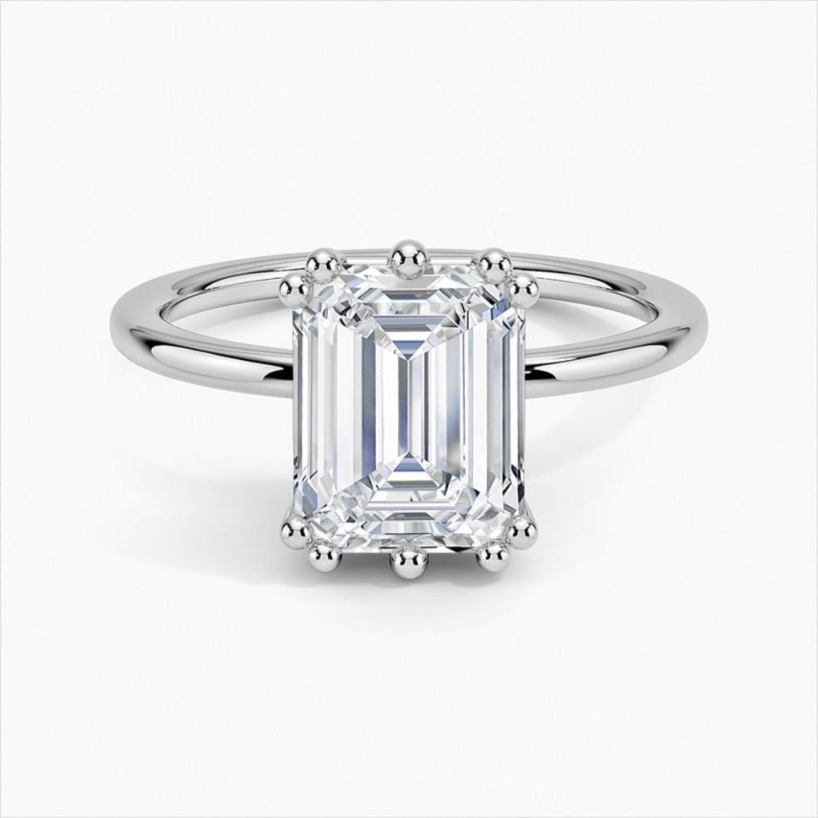Bella Jewel 1.91 Ct Emerald Cut Lab Created Simulated Diamond Ring ...